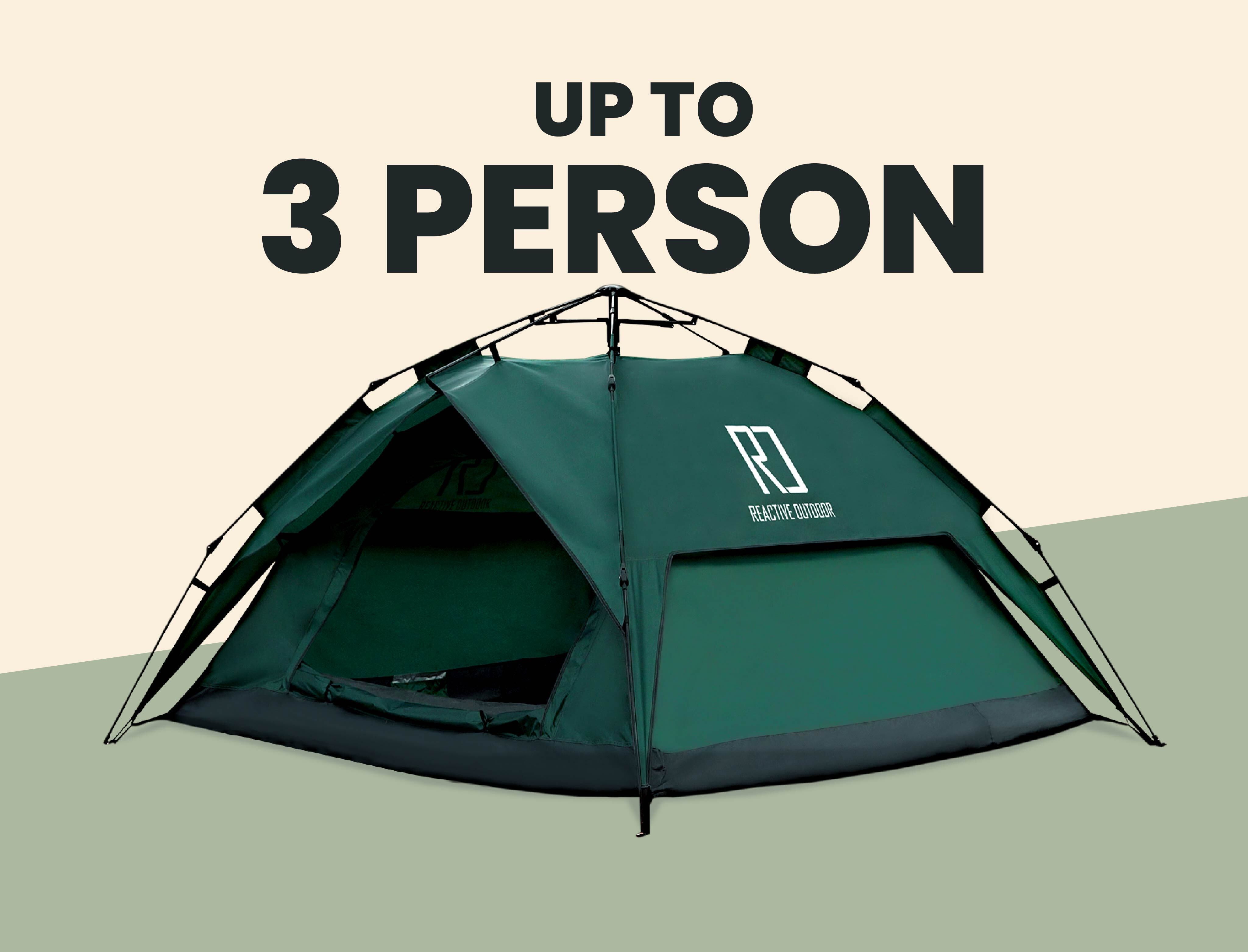 Instant Pop Up Camping Tent Family 2-4 Person Auto Tent Waterproof ...